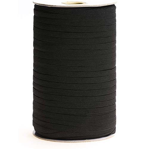 Flat Corded Elastic | Black & White | Marent Crafts UK
